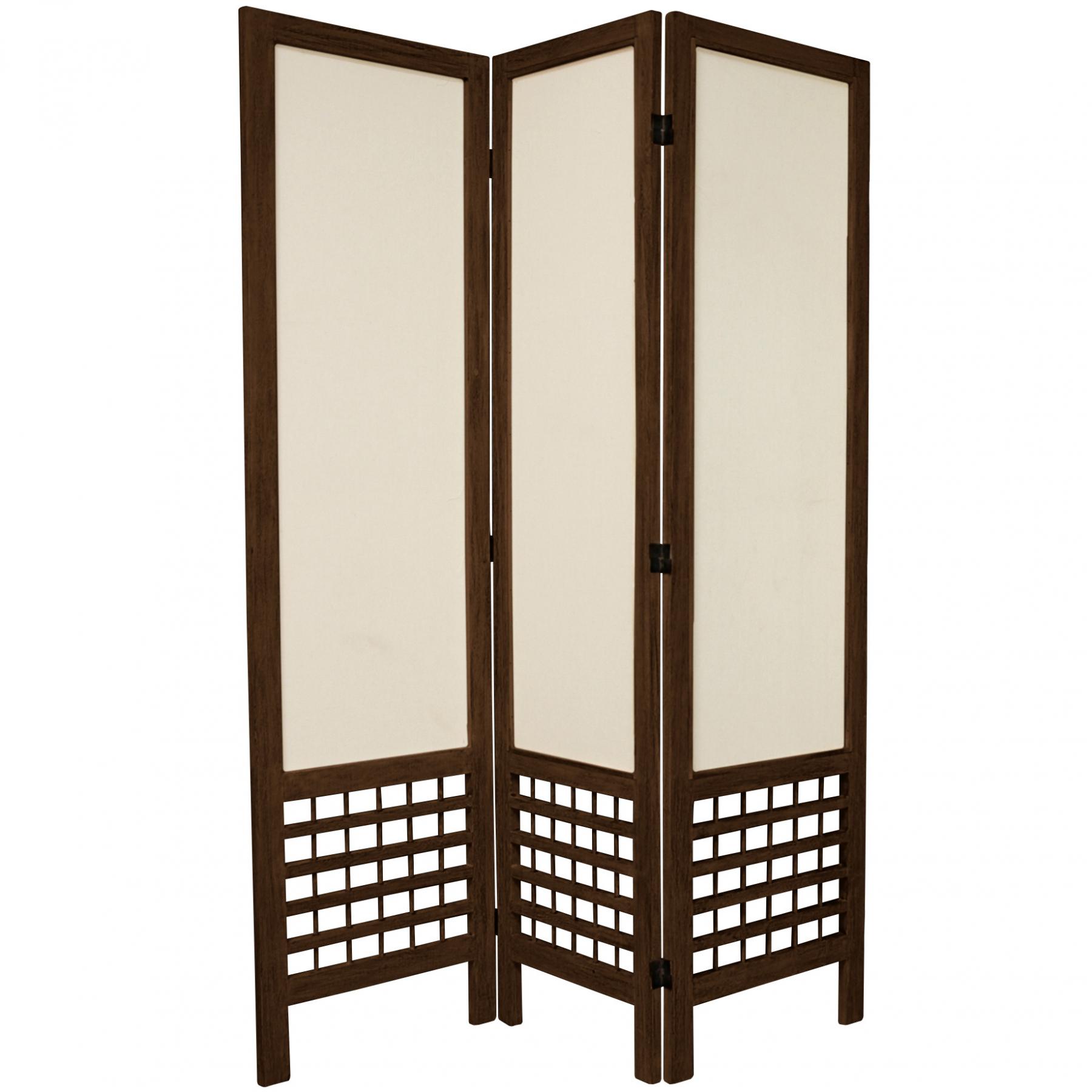 5 Ft Tall Open Lattice Fabric Room Divider RoomDividers